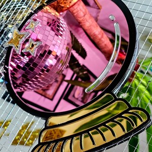 Handmade Crystal Ball Mirror | Wall Decor | Magic | Fortune Teller ...