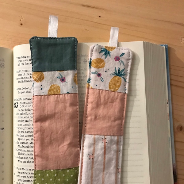 Fabric Bookmark With Elastic - Etsy