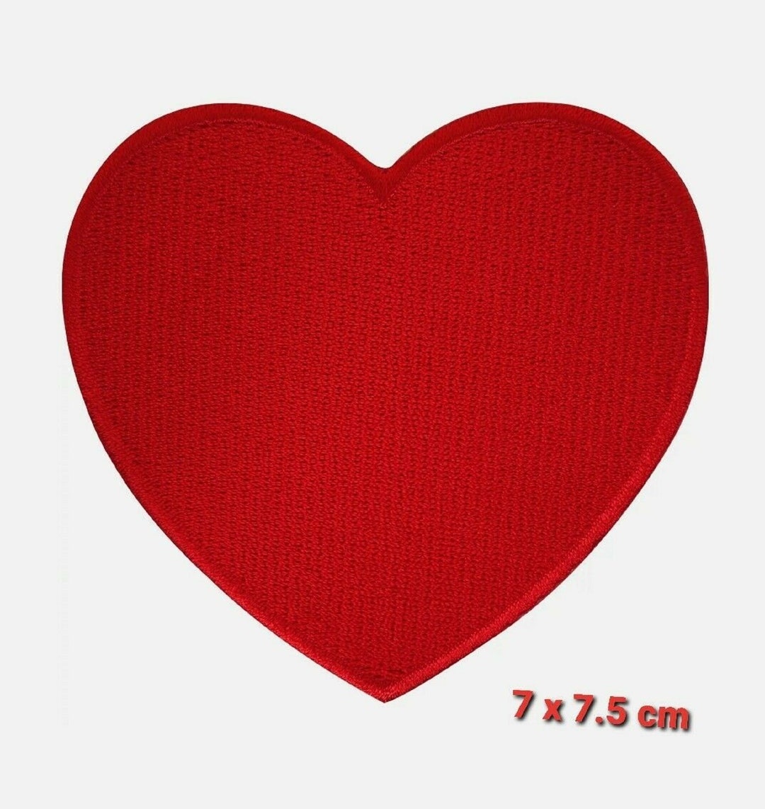 Embroidered Iron on Red Love Heart Patch Sew on Badge Romantic Gift ...