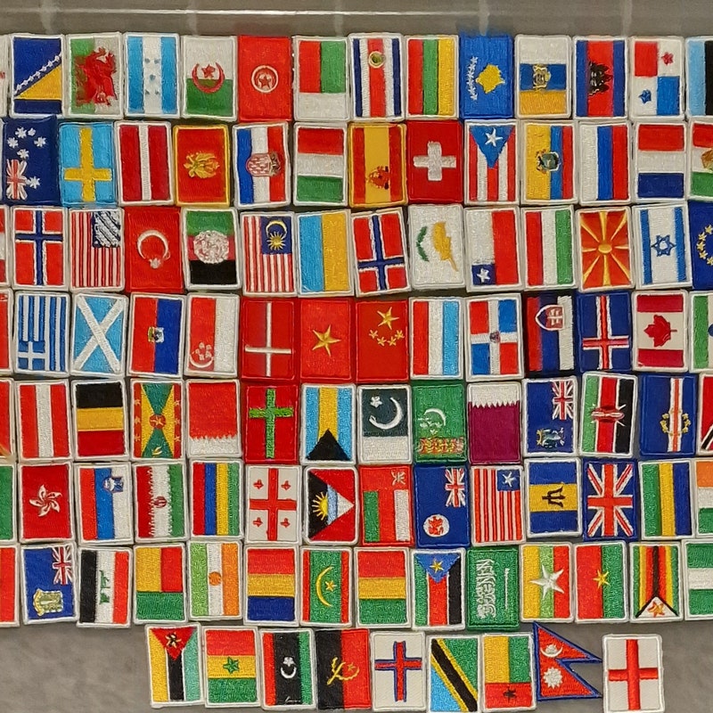 Miniature Flags Patches - Etsy