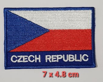 Czech Republic Flag Patch Iron on / Sew on Badge Embroidered Embroidery Applique - Etsy
