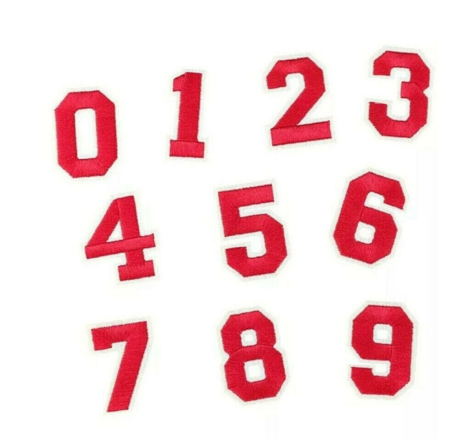 Number Patch Patches College Iron-on / Sew-on Retro Alphabet Embroidery ...