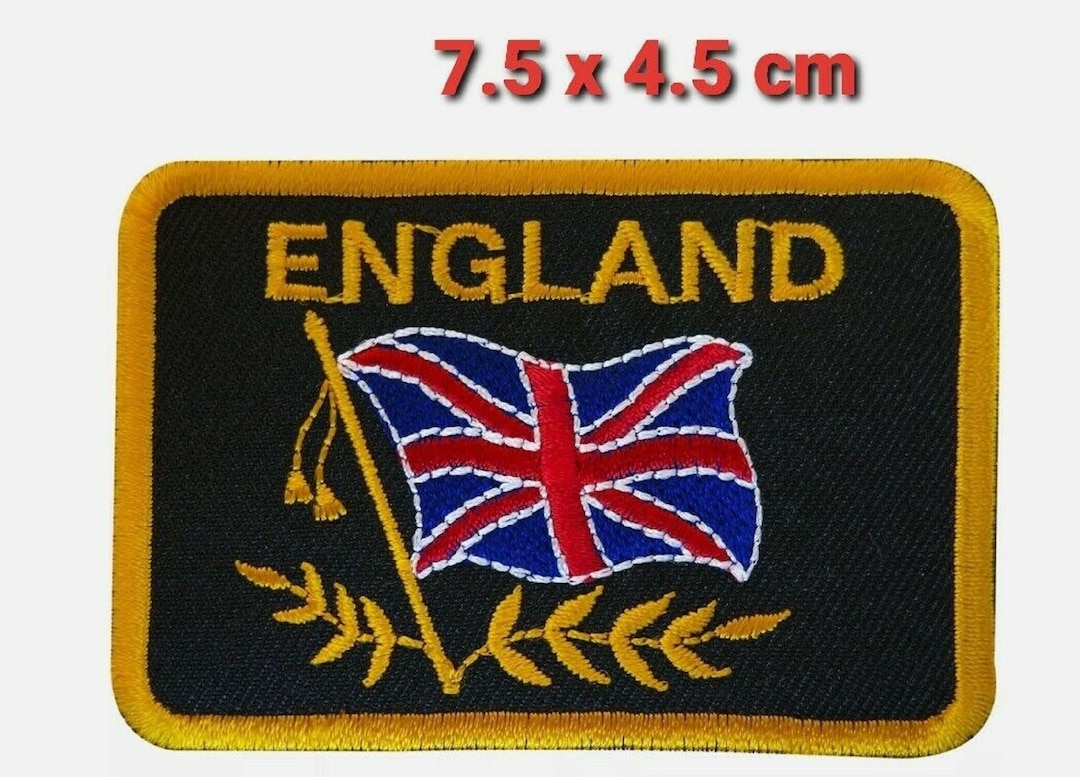 Embroidered England Flag Patch Badge Union Jack UK Iron Sew on Jacket ...