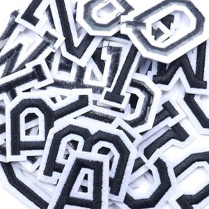 Letter Patches Embroidered Patch Letters Sew on Iron on Alphabet ...