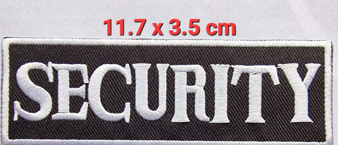 Embroidered Iron on SECURITY Patch Iron/sew on Fancy Clothes Costume ...