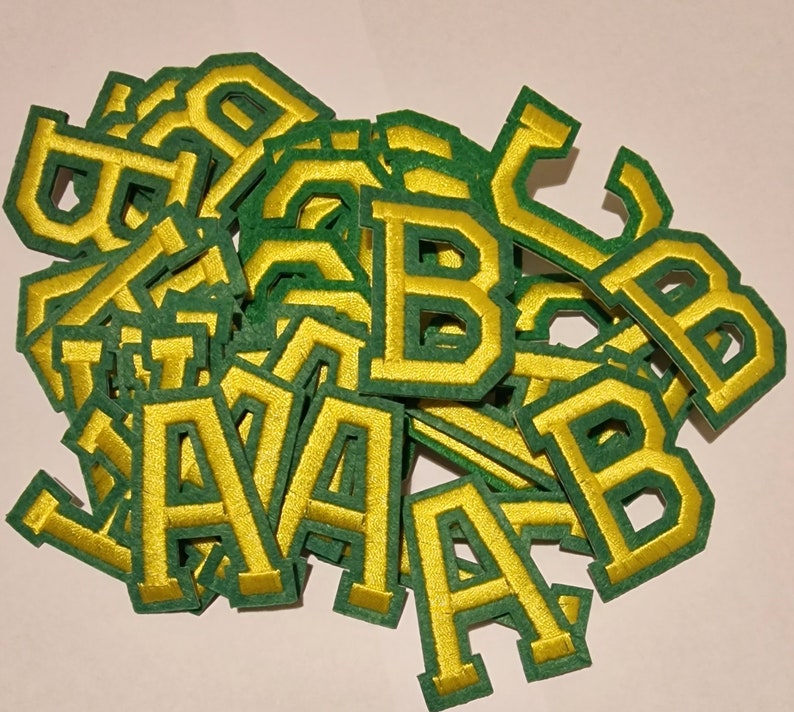 Letter Patches Embroidered Patch Letters Sew on Iron on | Etsy