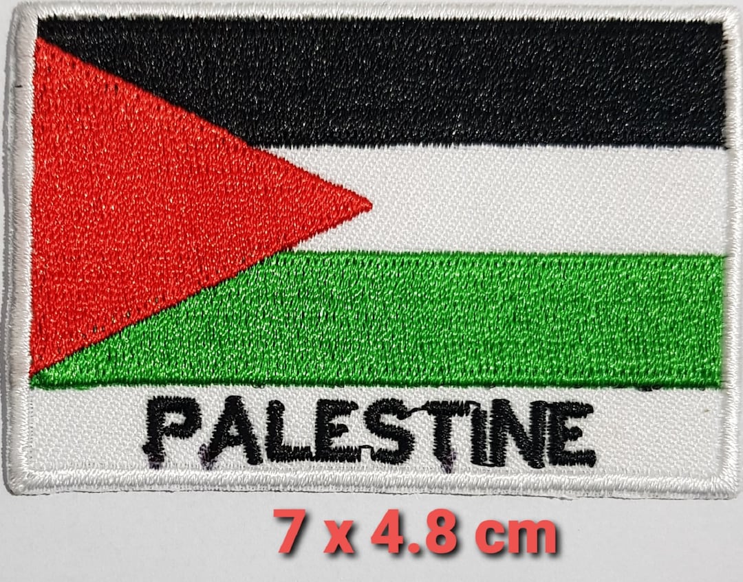 Embroidered Iron on Palestine Flag Patch Sew on Clothes Bag Palestinian ...