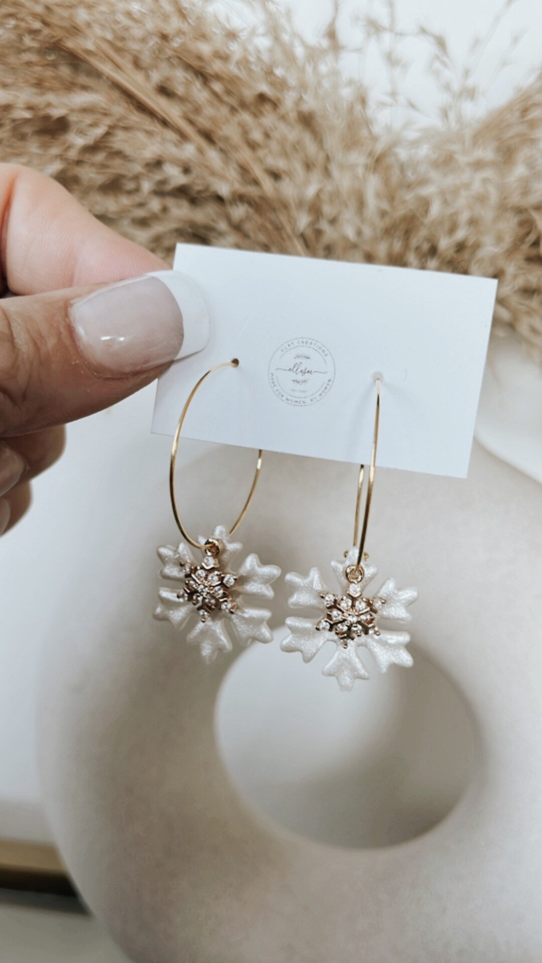 Hoop Earrings. Gift for Her. Holiday Earrings. Present Earrings ...