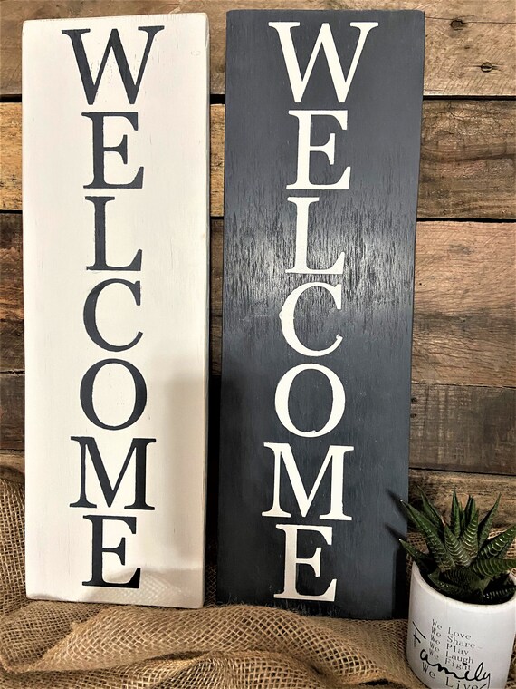 Welcome sign small Signs Home Décor etna.com.pe
