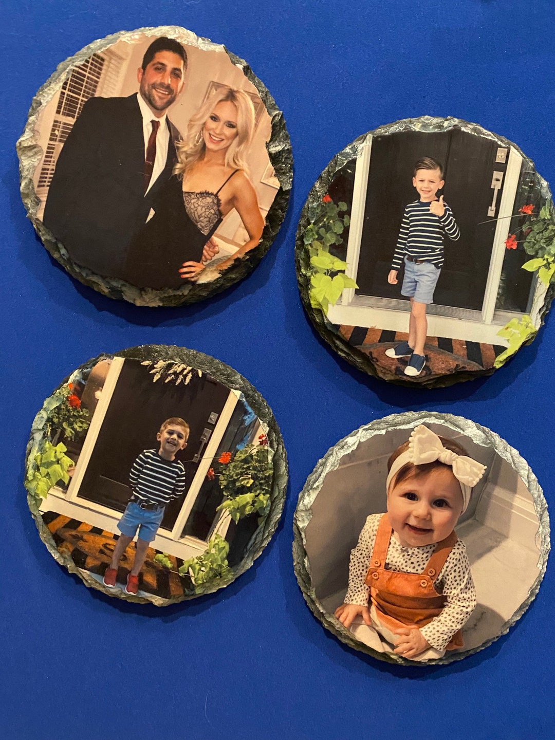Photo Slate Coasters,personalized Photo Coasters,custom Photo Slate ...