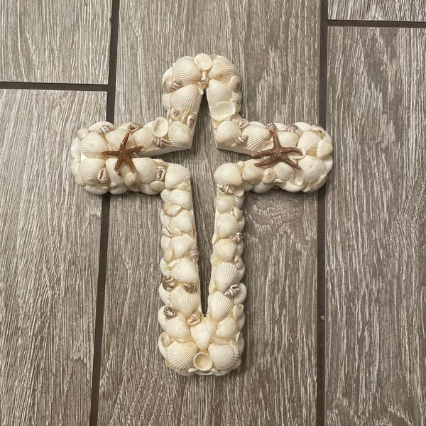 Seashell Cross - Etsy