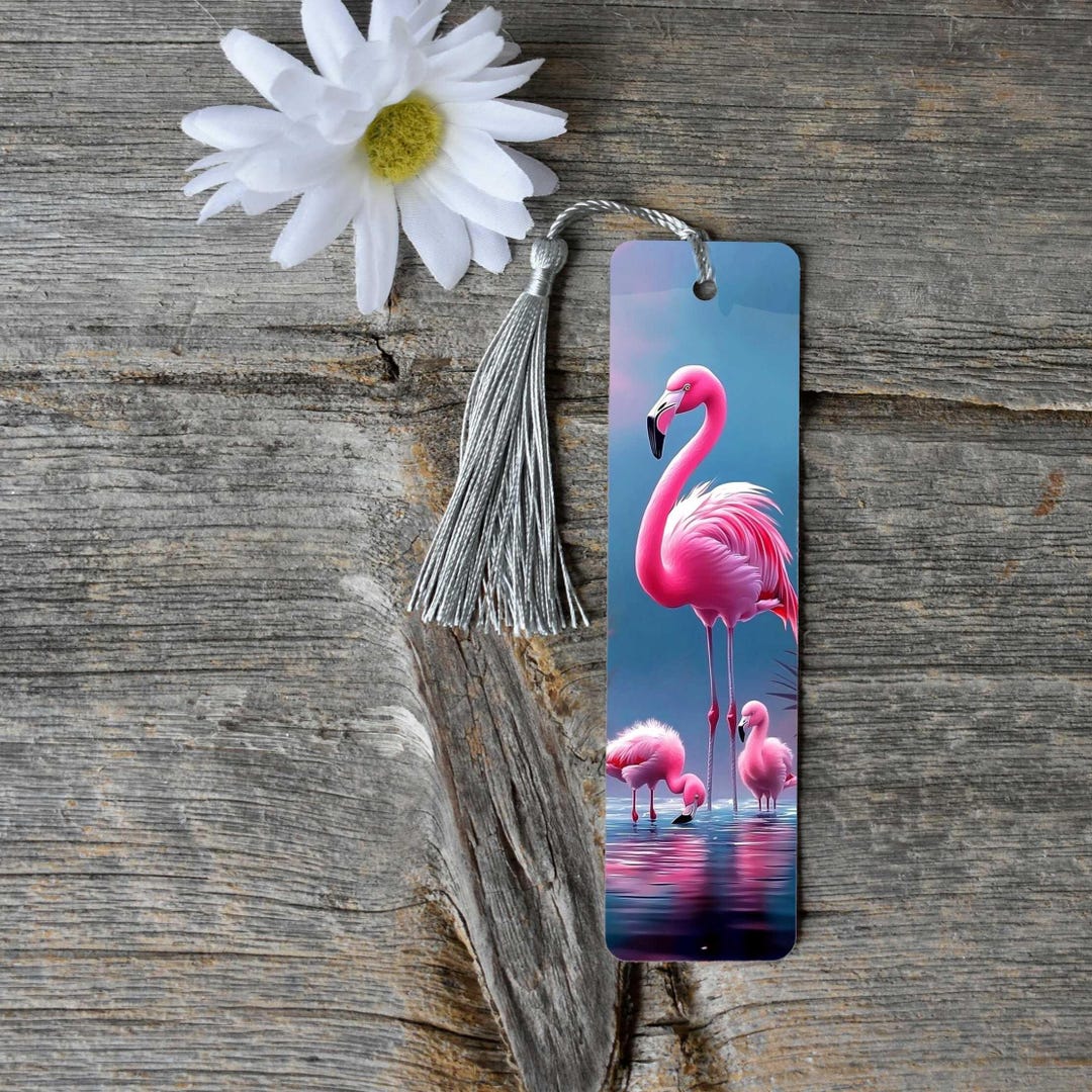 Bookmark, Metal Bookmark, Flamingo Design, Gift for Book Lovers - Etsy