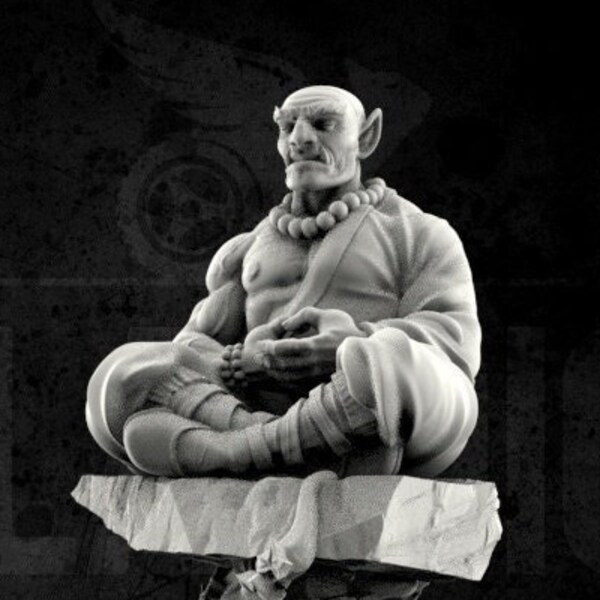 Orc Monk Miniature - Etsy