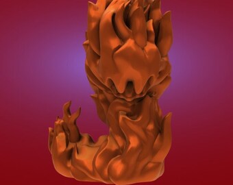 Small Fire Elemental Model - Etsy