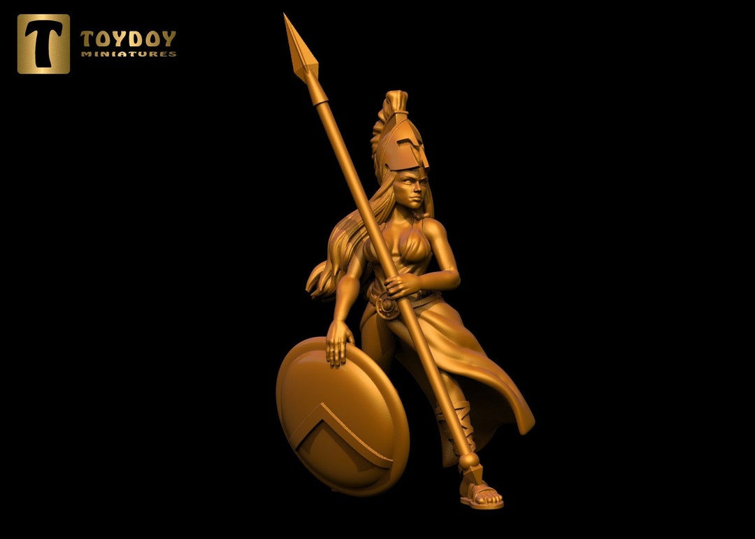 Atenea by Toydoy Miniatures 12K Hi-res Resin Tabletop - Etsy