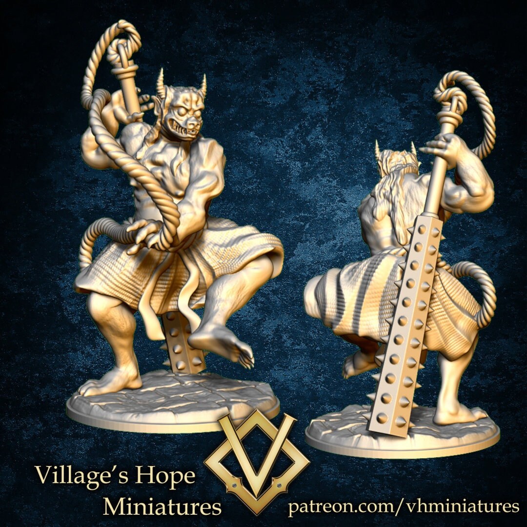 Rope Oni by Village's Hope 12K Hi-res Resin Tabletop - Etsy