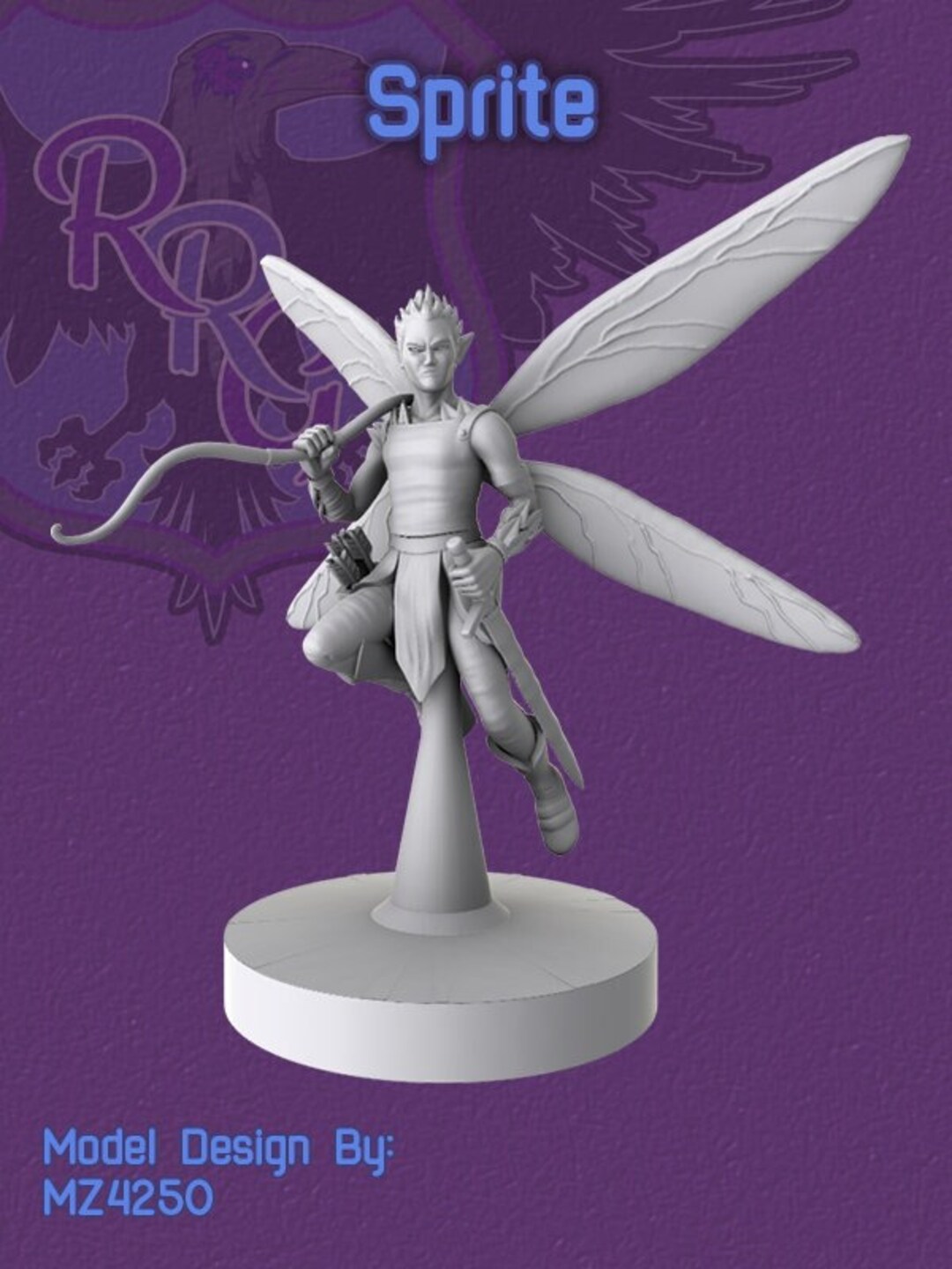 Sprite by MZ4250 4K Resin Tabletop Miniature for Dnd P2e - Etsy