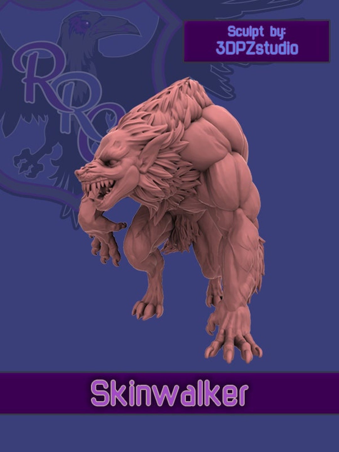 Skinwalker by 3dpzstudio 12K Hi-res Resin Tabletop Figurine/miniature ...