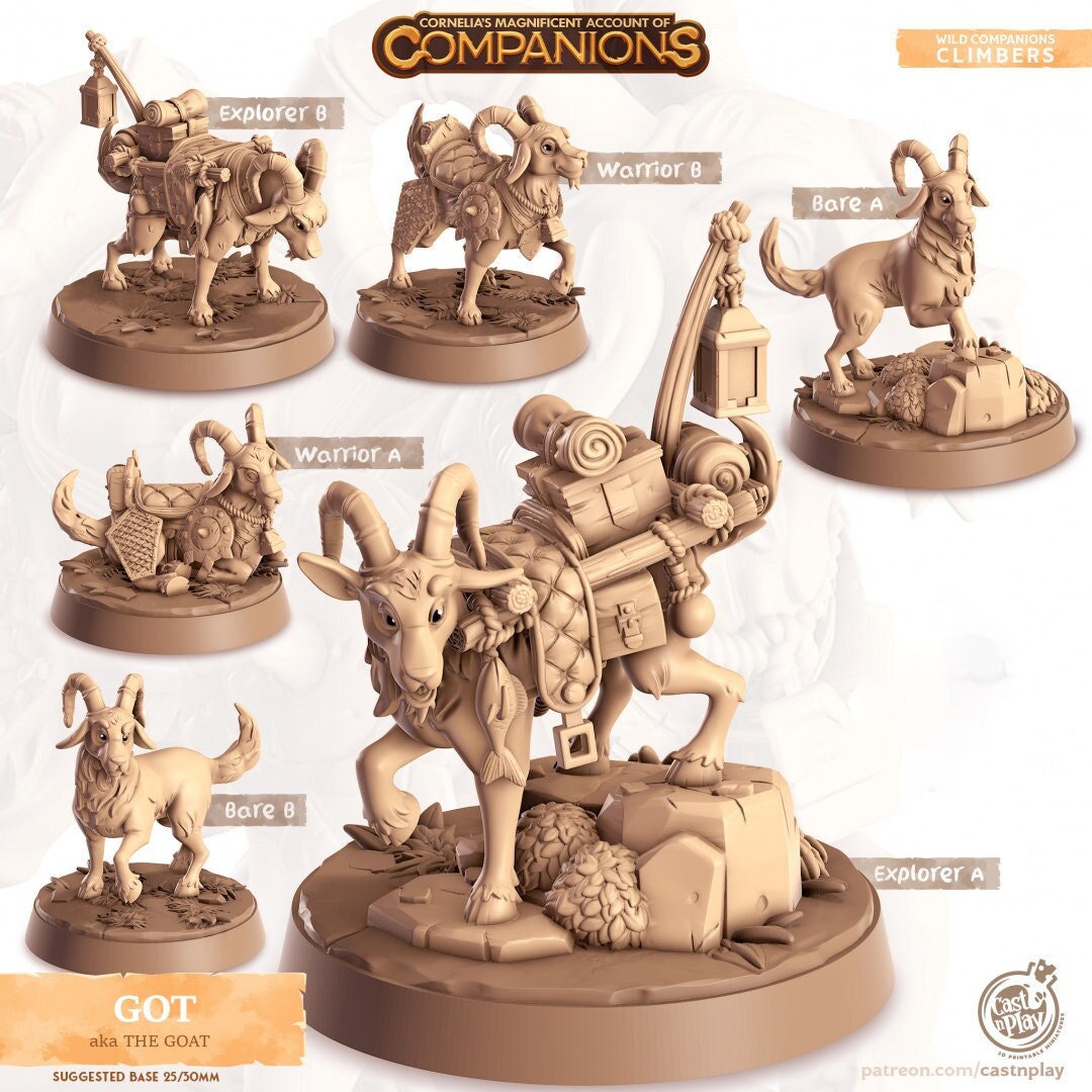 Got the Goat by Cast 'n Play 12K Hi-res Resin Tabletop Figurine ...