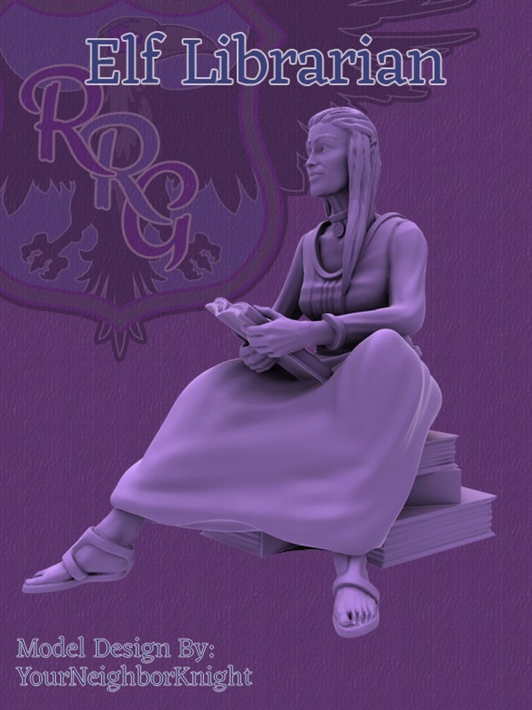 Elf Librarian by Yourneighborknight 12K Hi-res Resin Tabletop Figurine ...