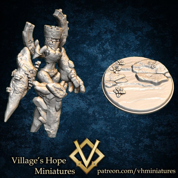 Female Golem By Villages Hope 4k Abs Like Resin 3d Etsy