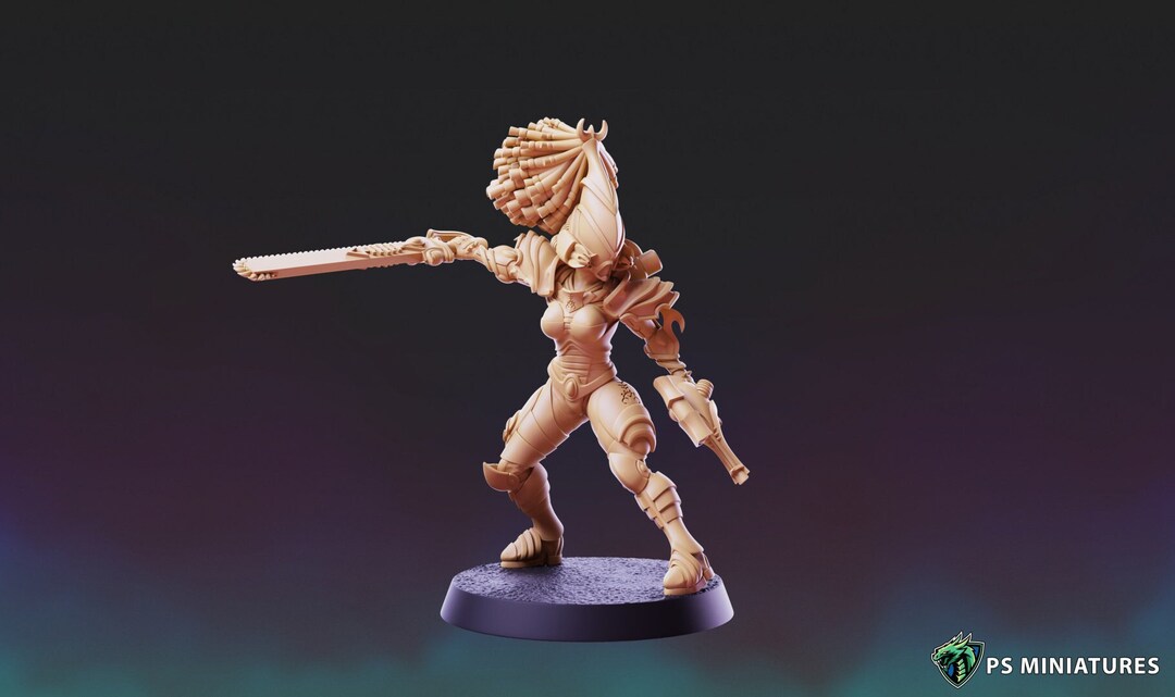 Sci-fi Space Elf C by PS Miniatures 12K Resin Tabletop Miniature for ...