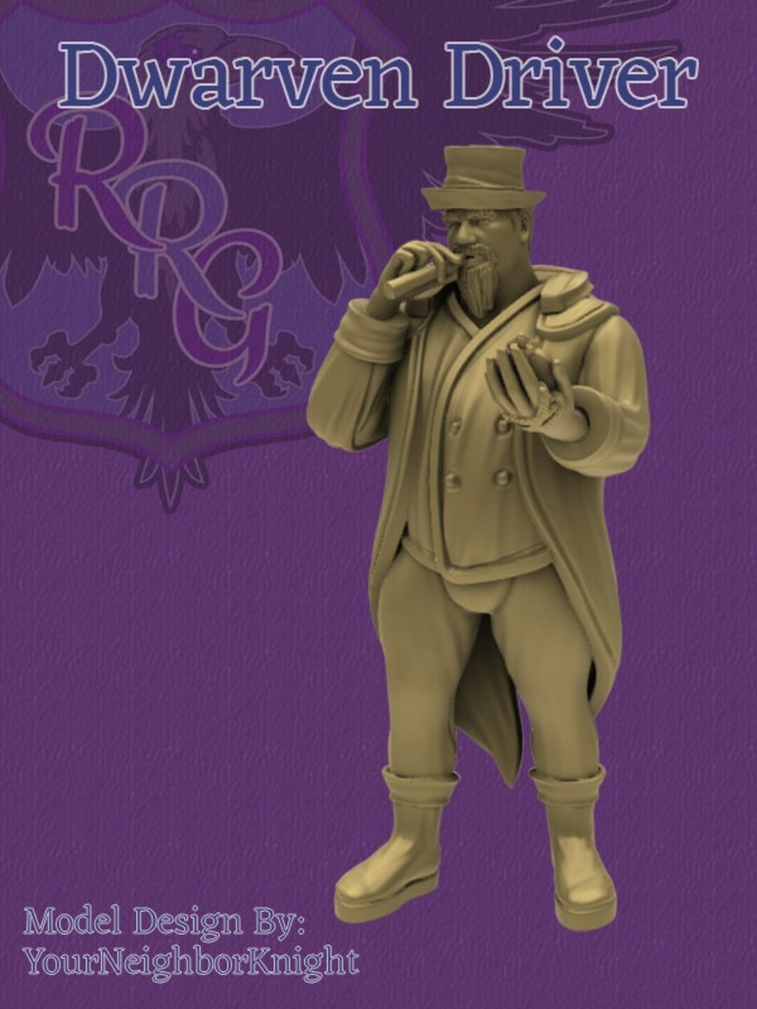 Dwarven Coach Driver by Yourneighborknight 12K Hi-res Resin Tabletop ...