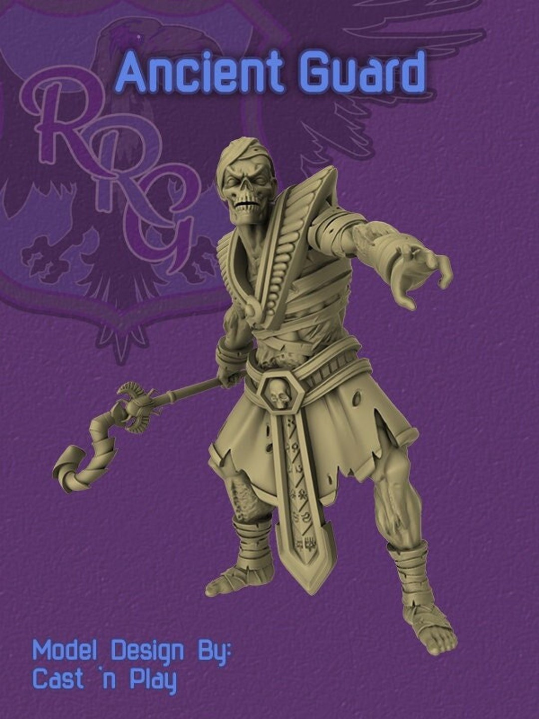 Ancient Guard D by Cast 'n Play 12K Hi-res Resin Tabletop Figurine ...