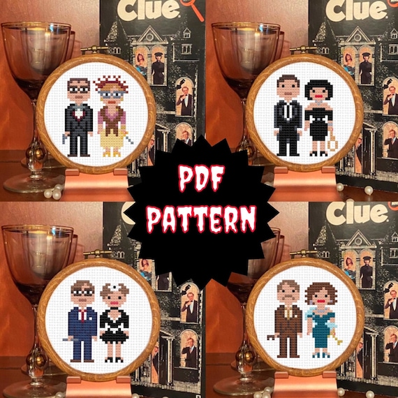 Clue the Complete Set 3 PDF Cross Stitch Patterns - Etsy