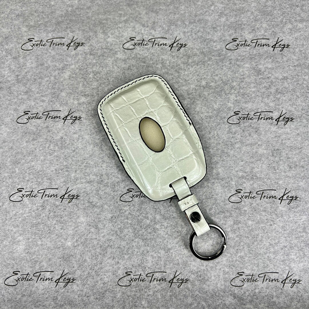 In Stock: Pearl White Crocodile Key Cover for Land Rover - Etsy