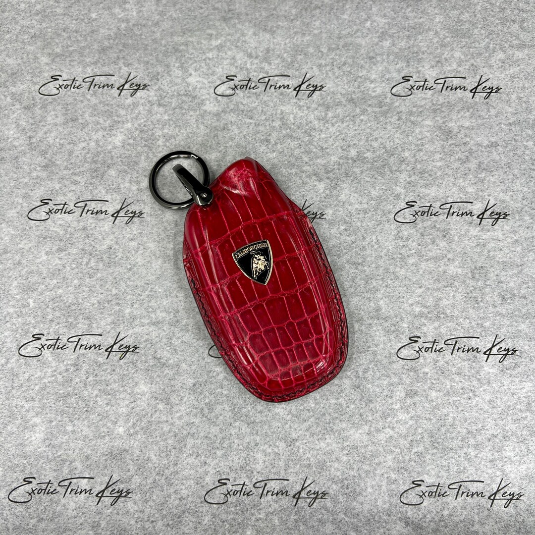 In Stock: Glossy Red Crocodile Key Cover for Lamborghini - Etsy
