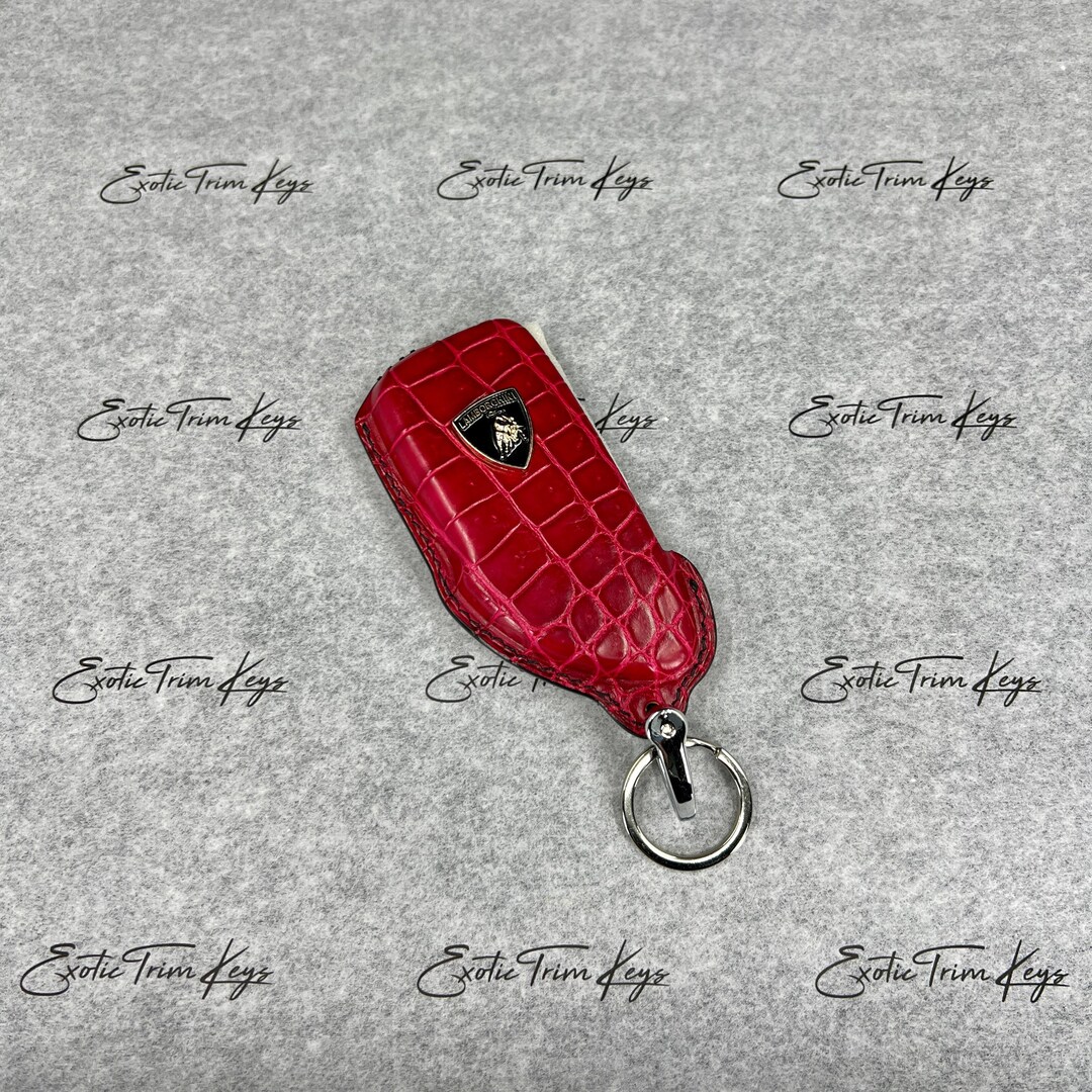 In Stock: Glossy Red Crocodile Key Cover for Lamborghini - Etsy