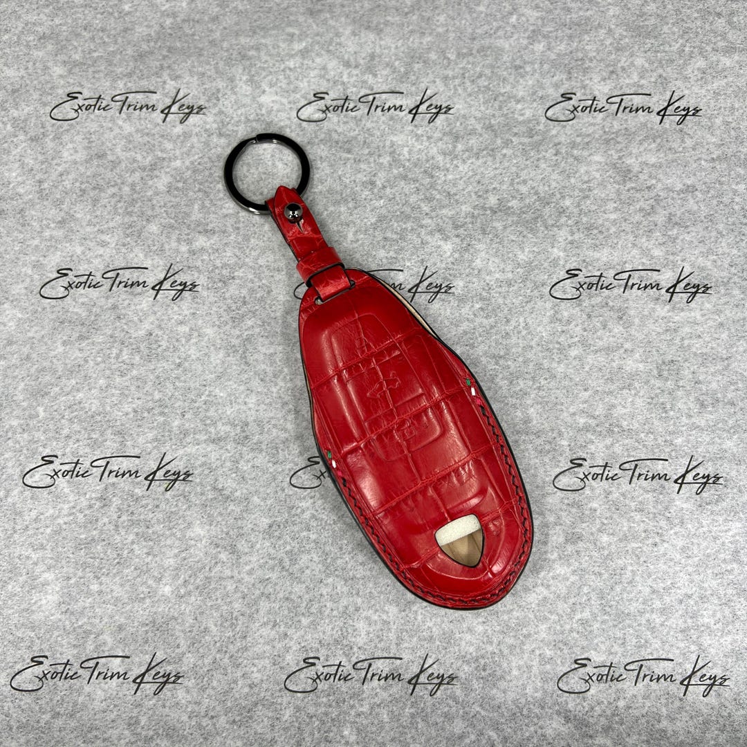 In Stock: Glossy Red Crocodile Key Cover for Lamborghini - Etsy