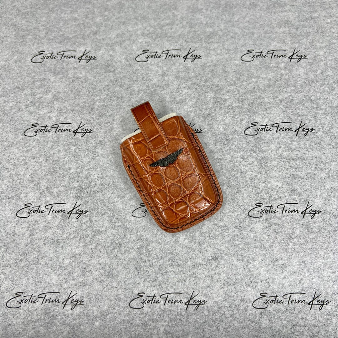 In Stock: Caramel Crocodile Key Cover for Aston Martin - Etsy