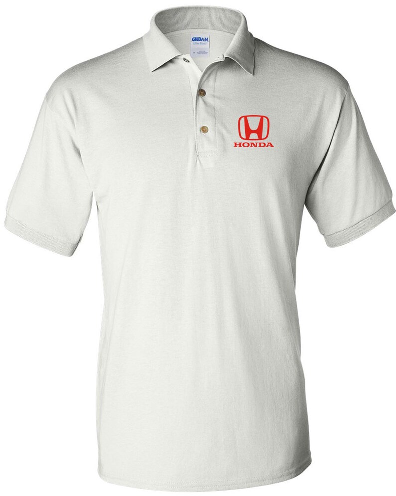 HONDA Shirt Red Logo Honda Uniform Polo HONDA Tee HONDA | Etsy