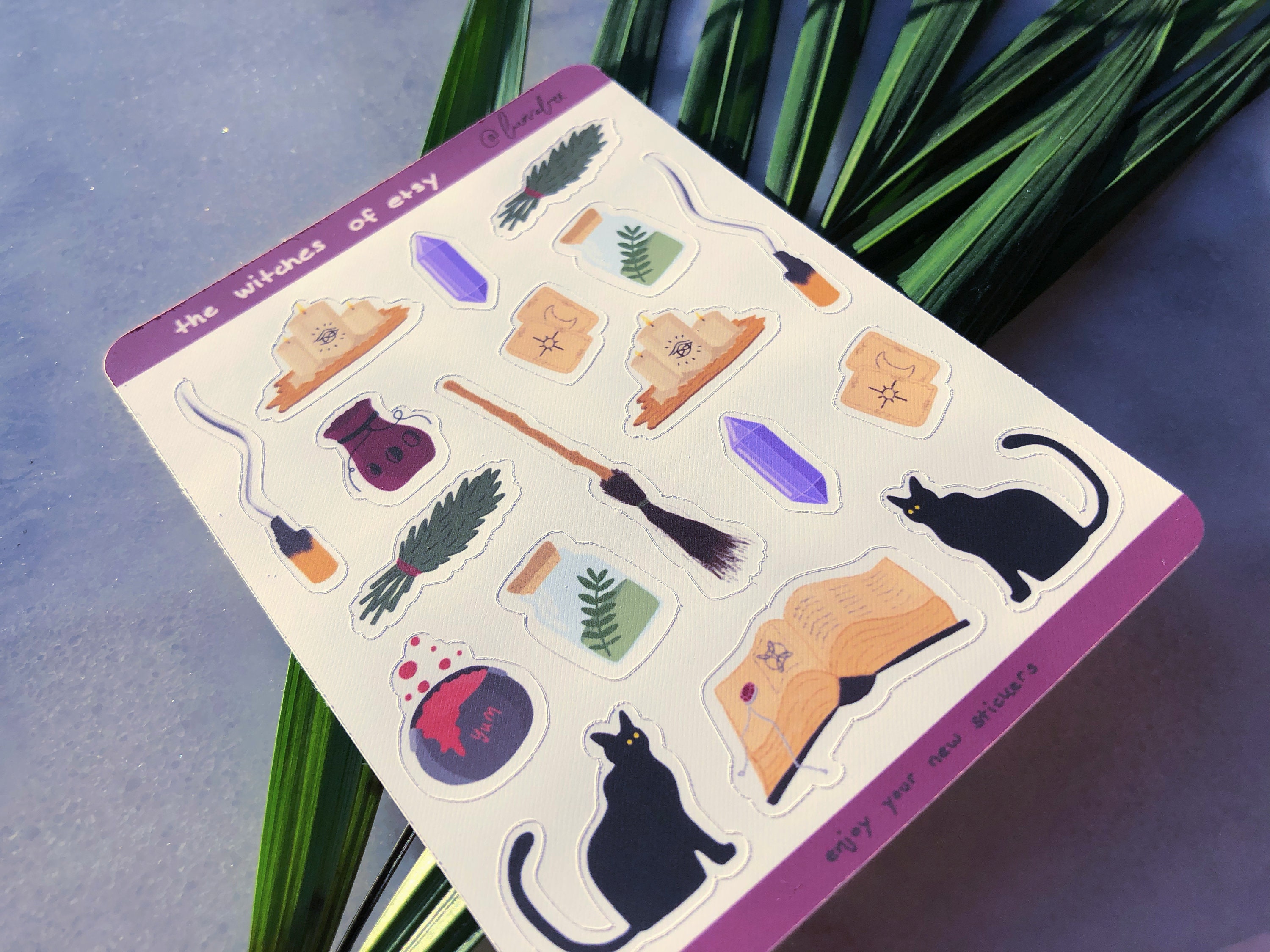 Witches Planner Sticker Sheet Bullet Journal Stickers - Etsy