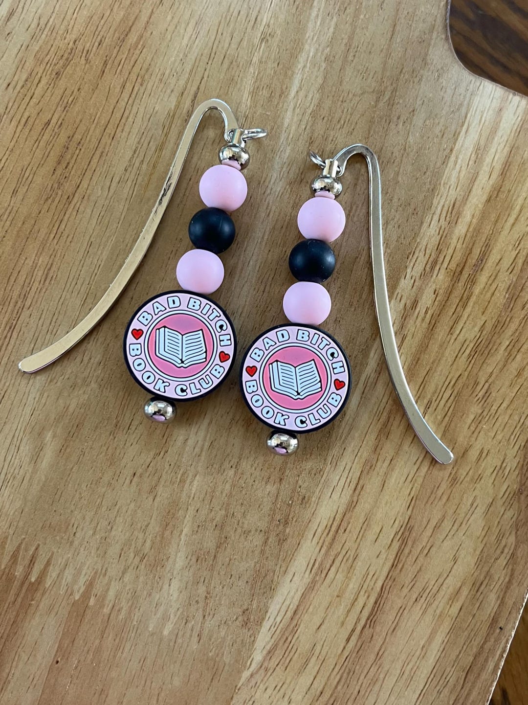 Bad Bitch Book Club Bookmark, Beaded Bookmark, Book Lover Gift ...
