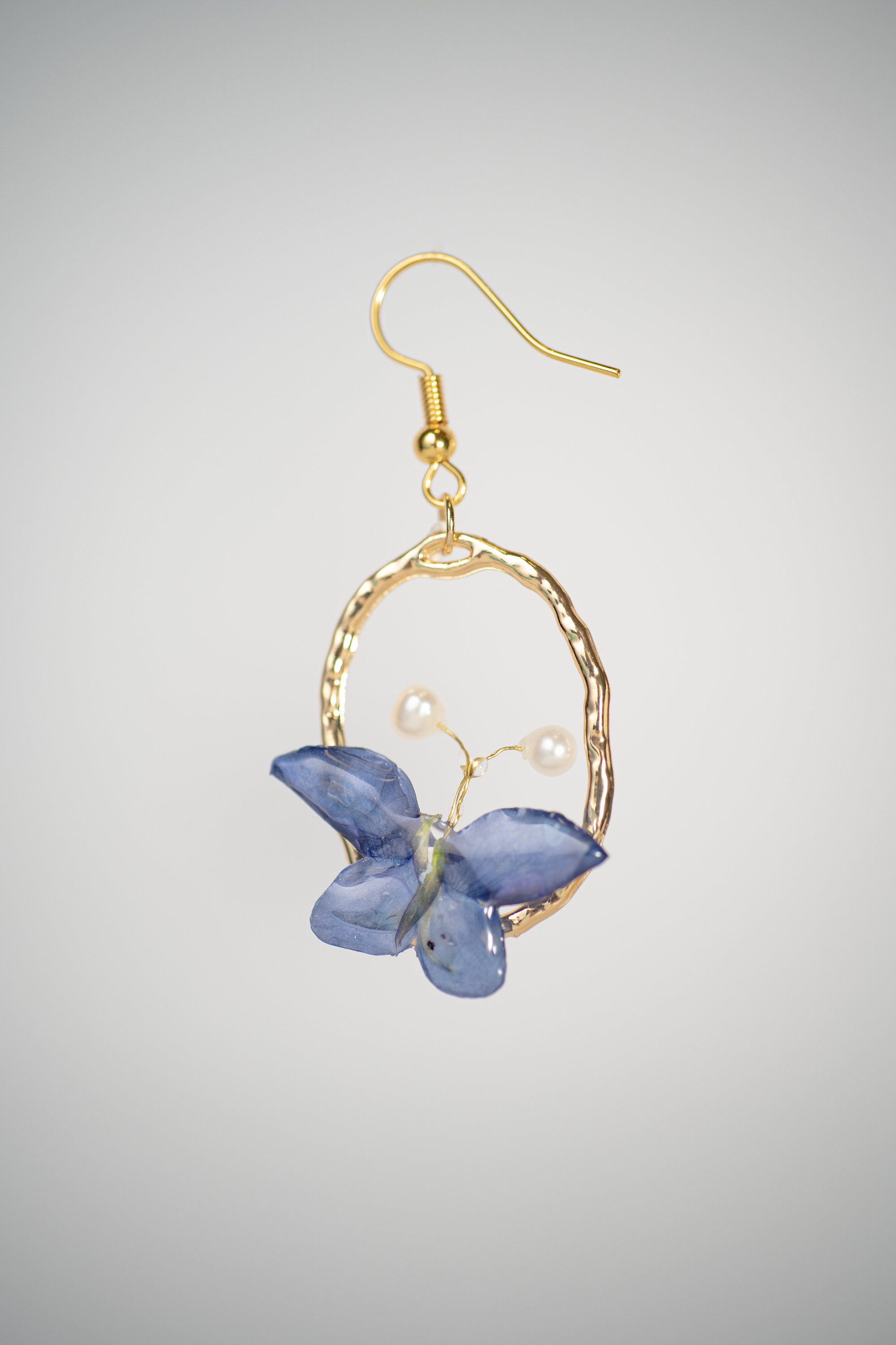 Bluebonnet Earrings /dried Flower Earrings/bluebonnet - Etsy