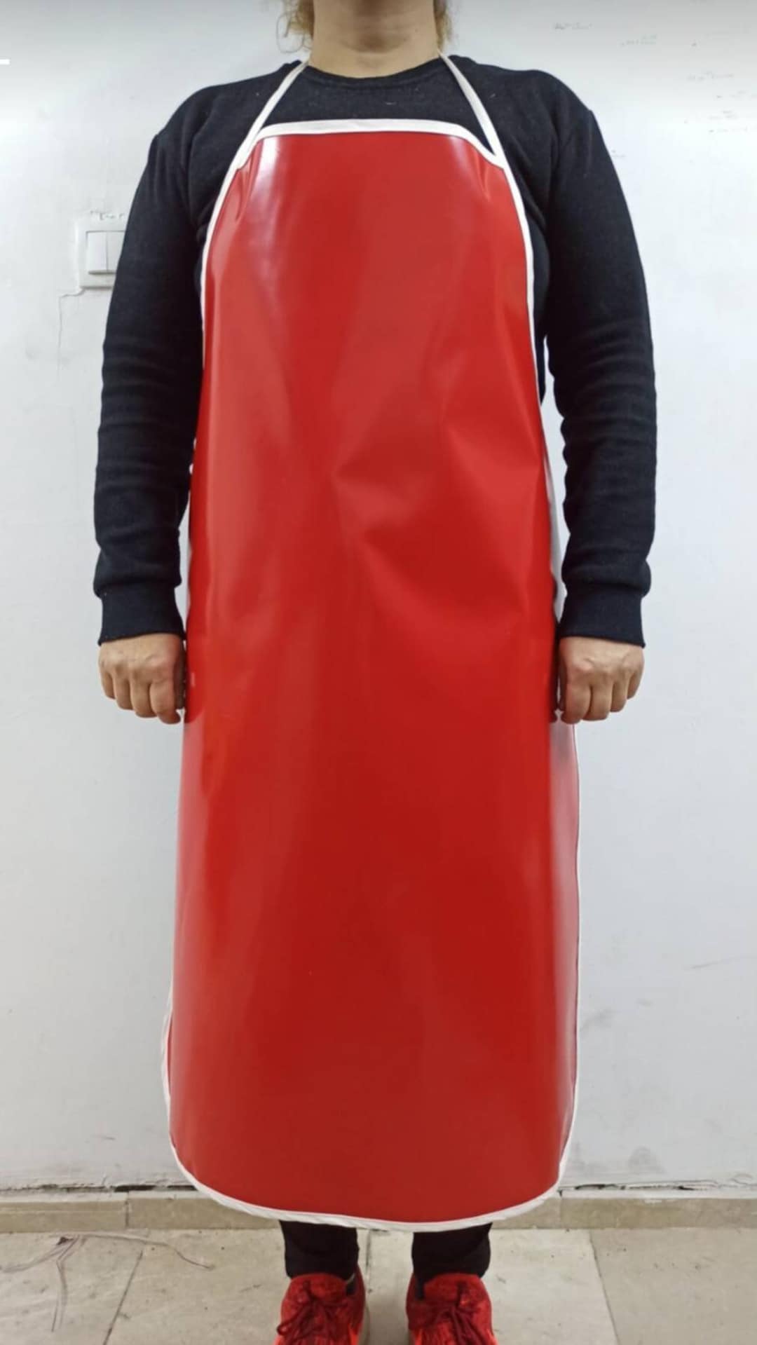 PVC Waterproof Apron Men and Women Kitchen, Butcher, Dishwasher, Work ...