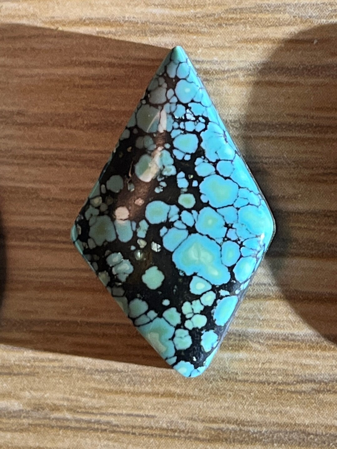 Blue Moon Turquoise, Unique Kite Shaped Cabochon 14.35 Ctw. Tonopah ...