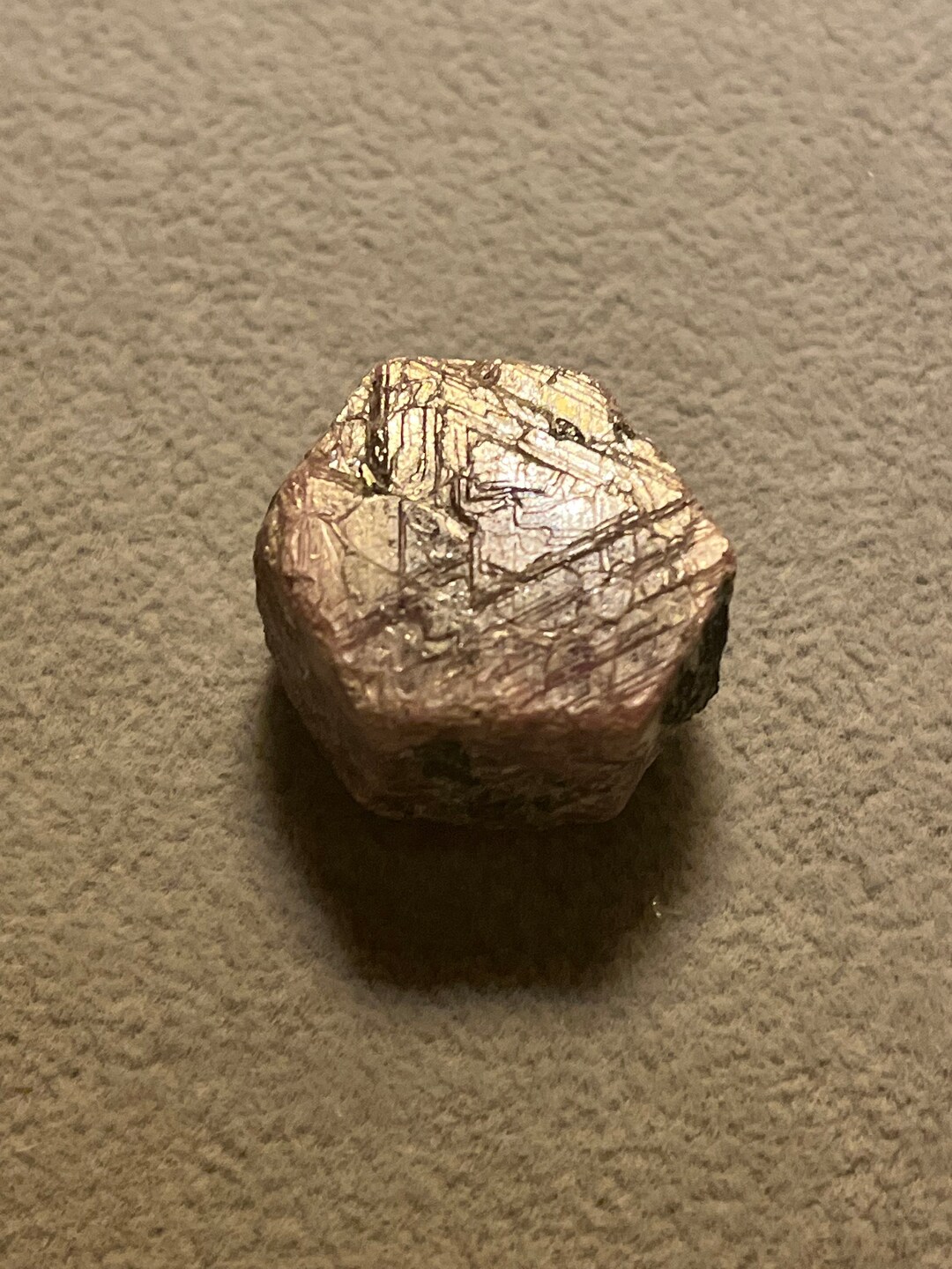 Red Ruby Raw Crystal Sacred Geometry Hexagon, 110 Ctw - 22 Gram! Record ...