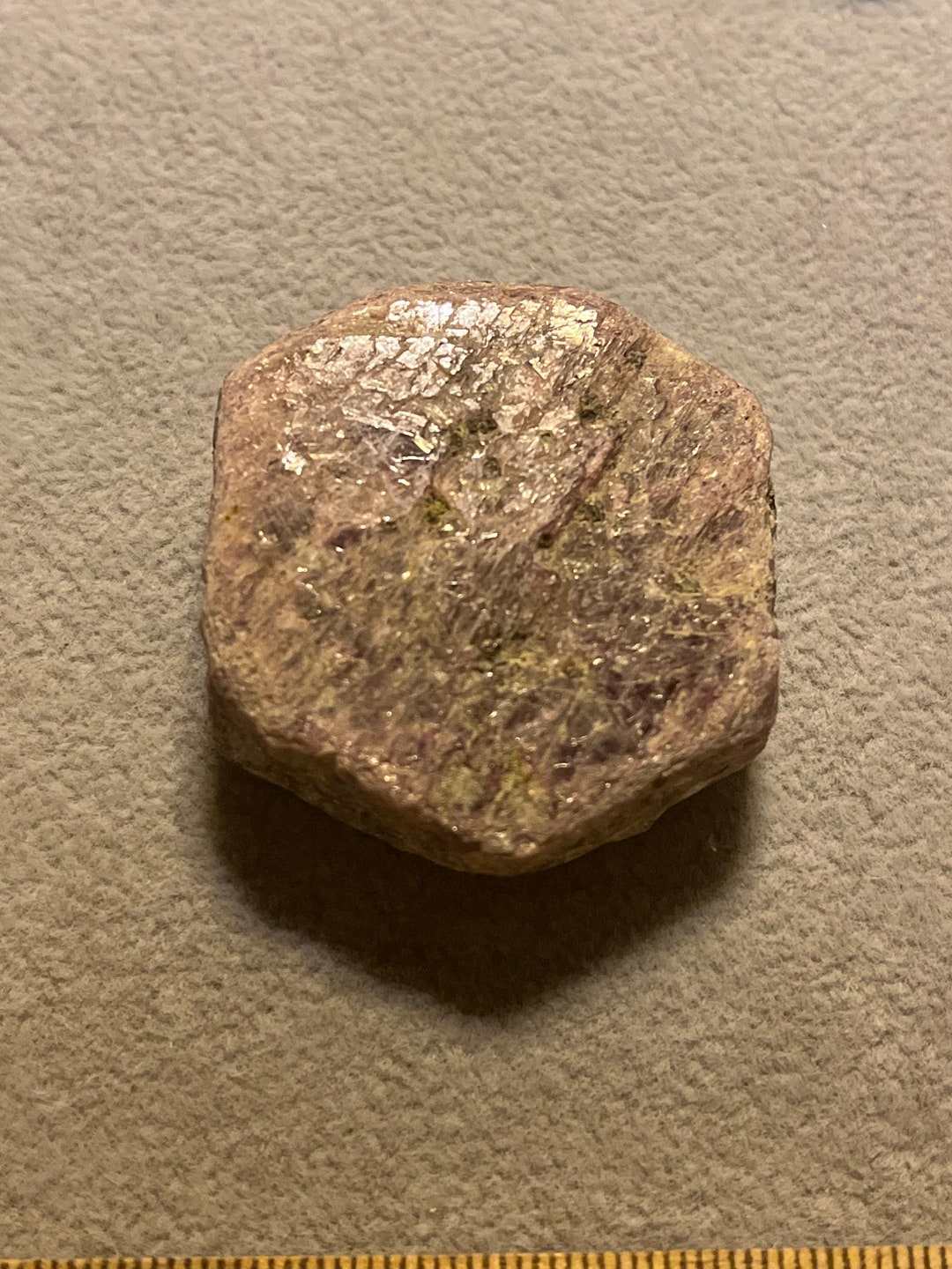 Red Ruby Raw Crystal Sacred Geometry Hexagon, 319.5 Ctw - 64 Gram ...