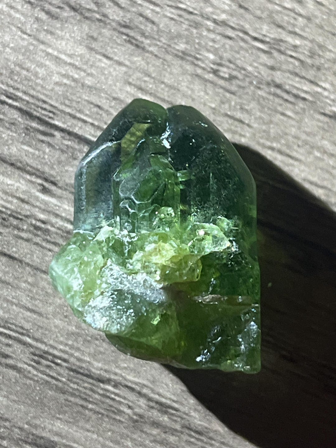 Peridot With Rutile Inclusions 73 Cts High Grade / Clarity Double Point ...