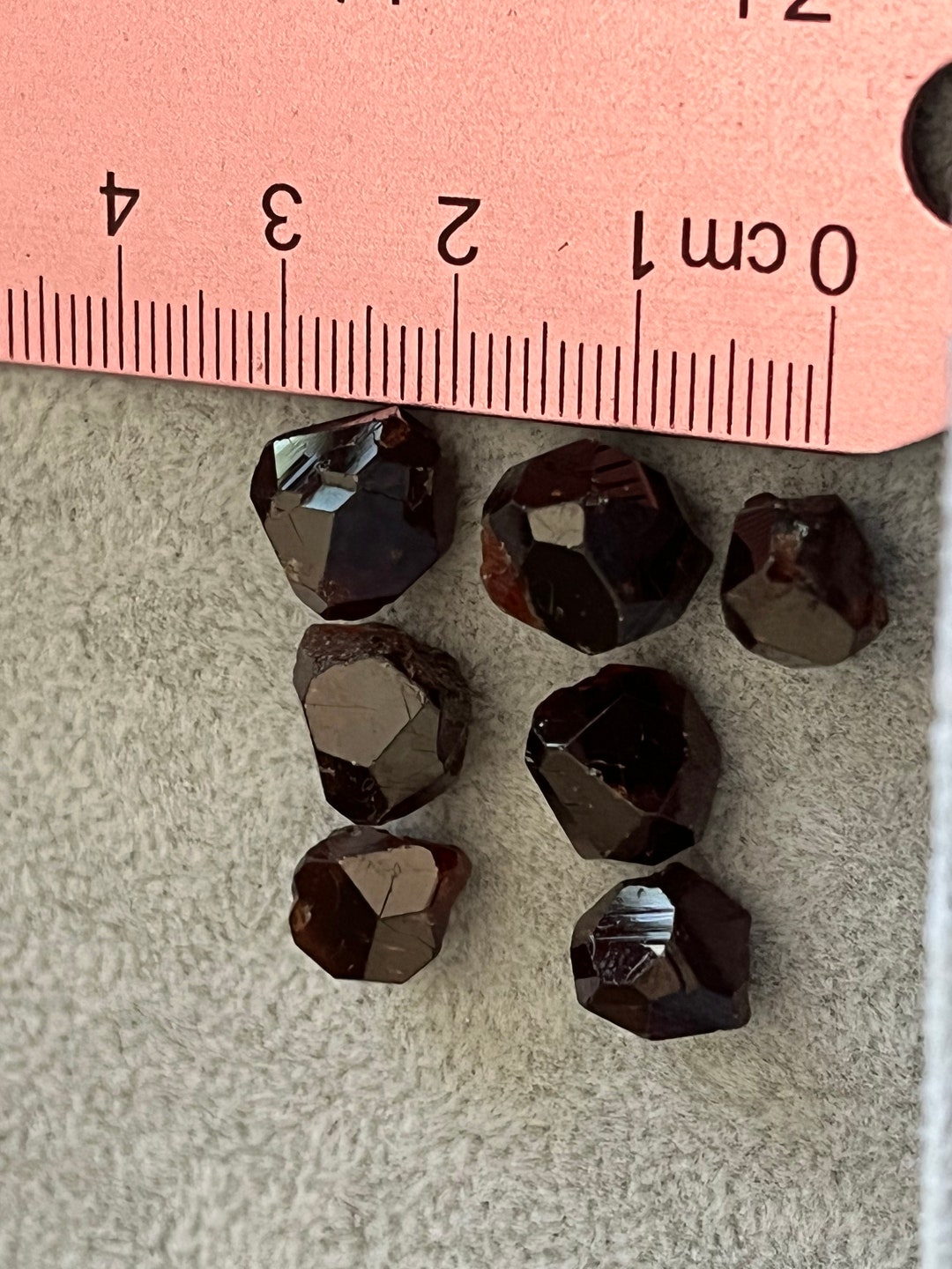 Red Garnet Natural ! 10 Grams ! 6-10 Pcs Vibrant Red ! Rare High Grade ...