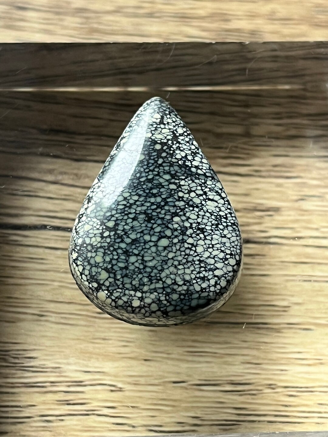 Poseidon Variscite “starfox” Mine 20.25 Ctw Pear Tear Drop Cabochon USA ...