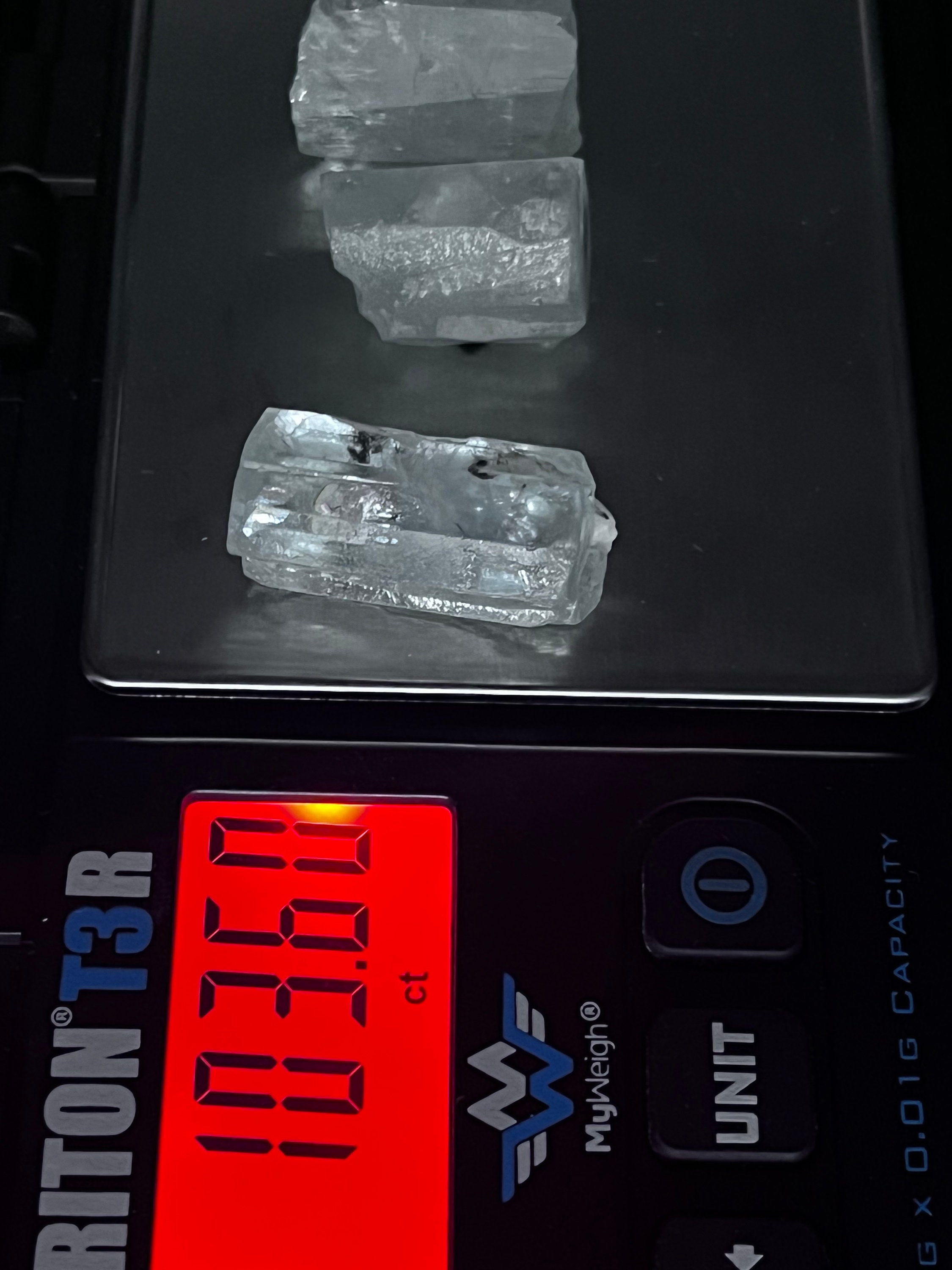 Aquamarine Clear Blue Beryl 3 Gemstones Raw Natural Rough 103 Ctw - Etsy