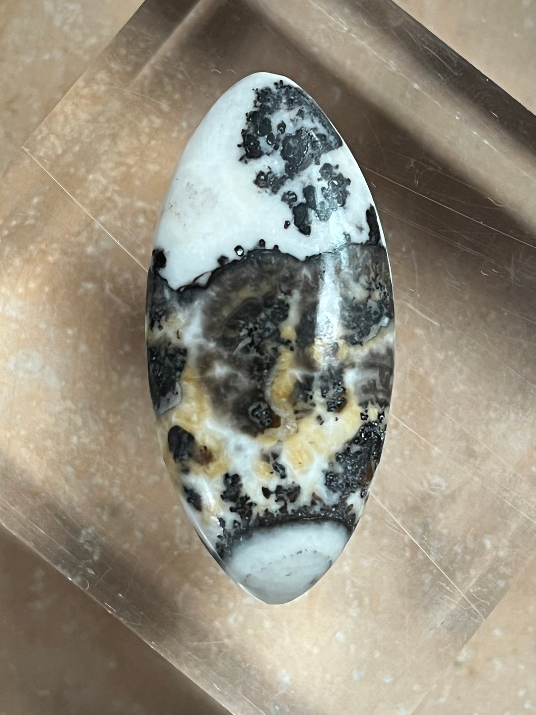 Silver Lace Onyx Stone 32.1 Ctw 40 Mm X 19 Mm X 6 Mm Oval -diamond ...