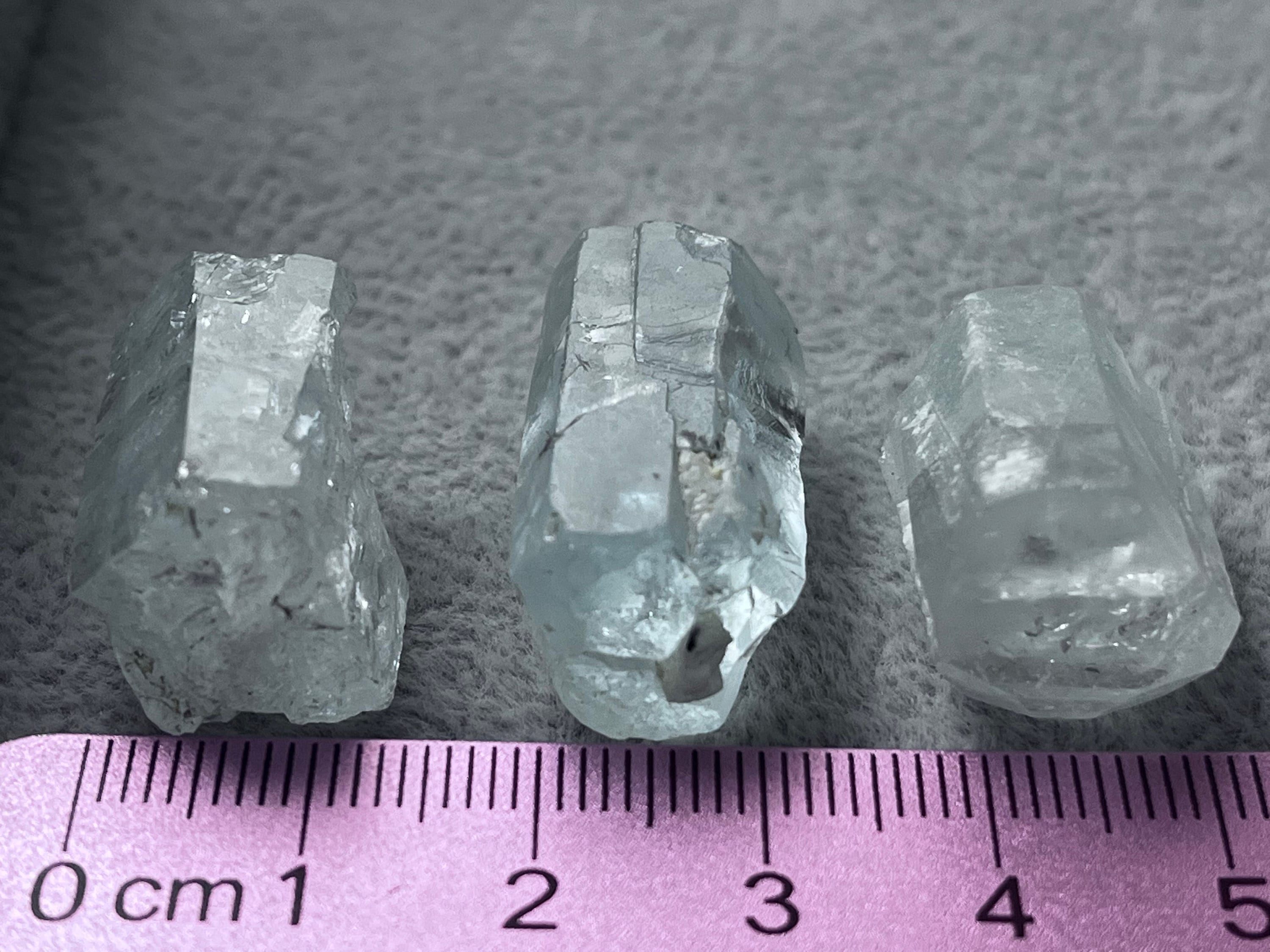 Aquamarine Clear Blue Beryl 3 Gemstones Raw Natural Rough 103 Ctw - Etsy