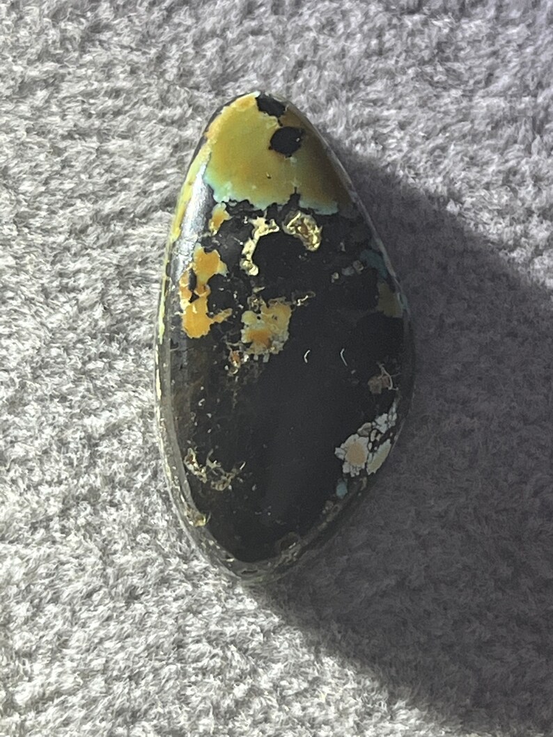 Turquoise Black Hill’s Mine Cabochon 15 Cts Tonopah, Nevada USA Mined ...