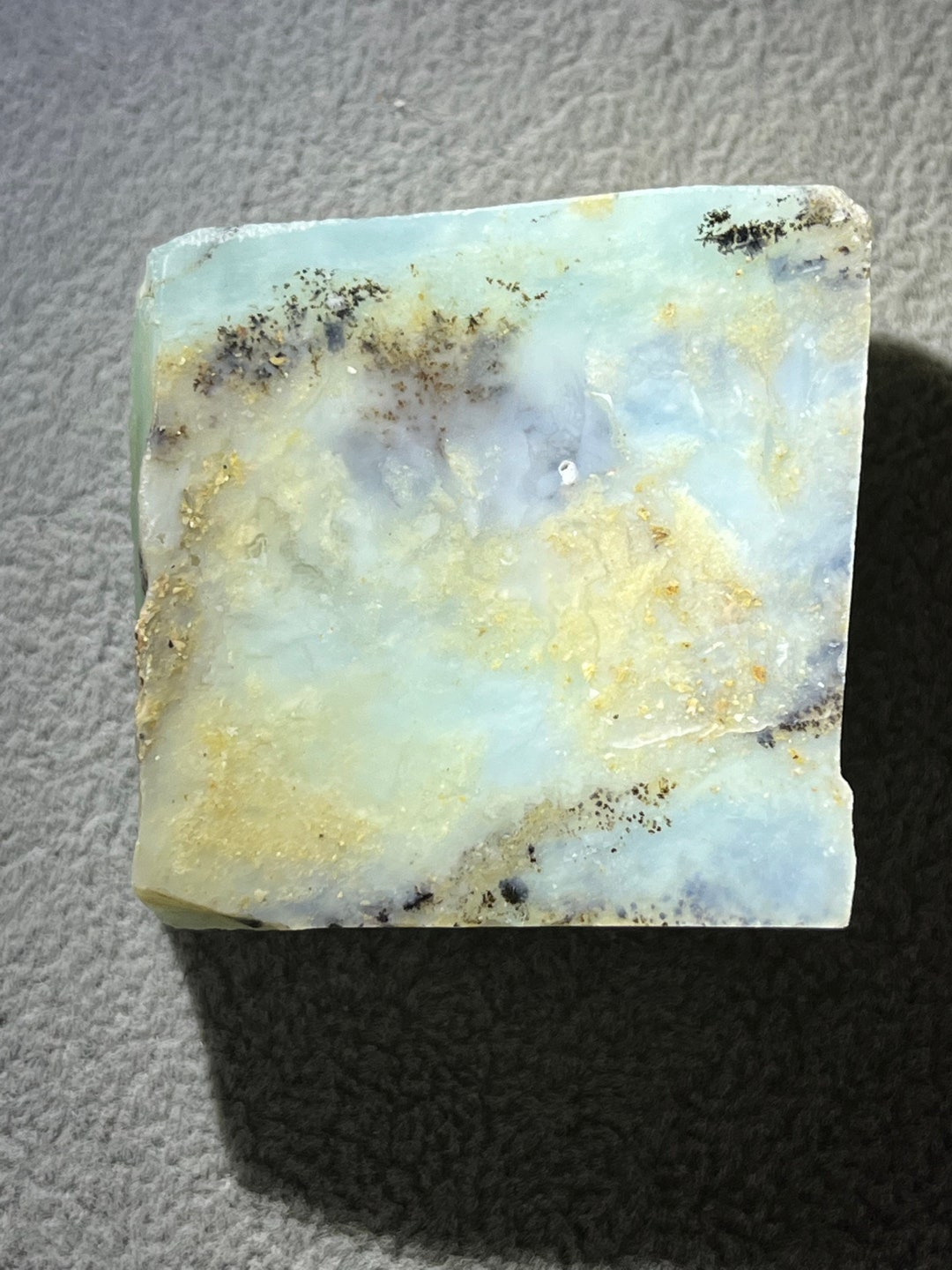 Andean Peruvian Blue Opal Slab, 39.29 Grams. Natural Polished Slab ...